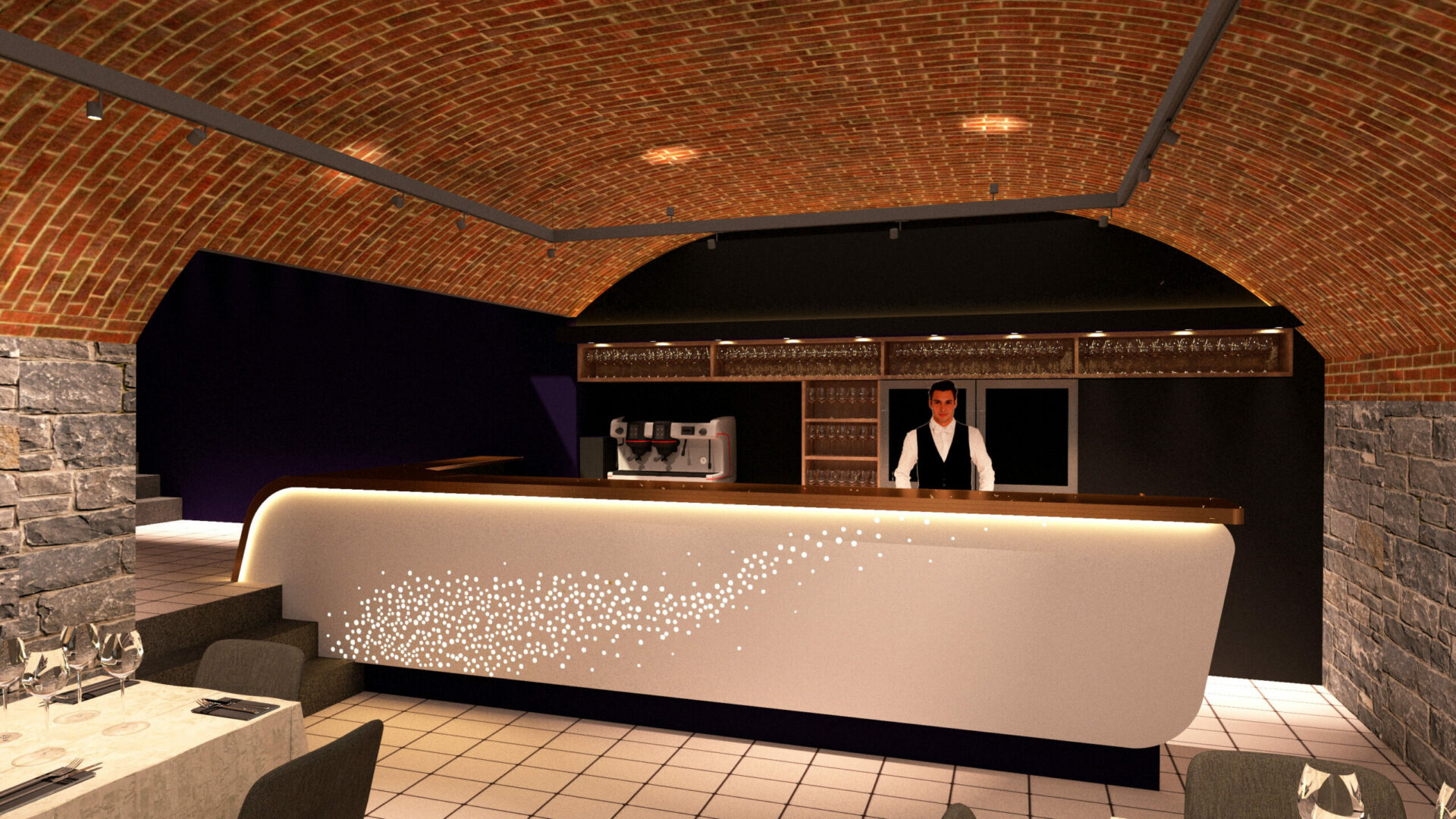 Michel Gatin — Bar école Ilon Saint Jacques